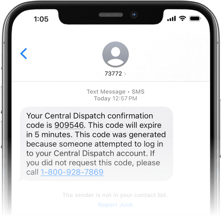 Multi-Factor Authentication of Central Dispatch Accounts - Central Dispatch