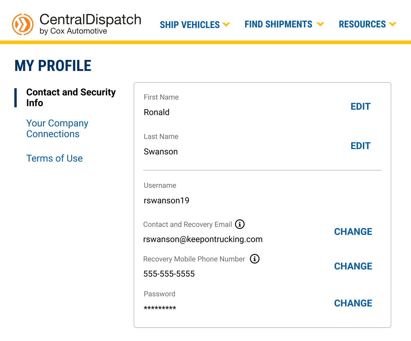 Multi-Factor Authentication of Central Dispatch Accounts - Central Dispatch