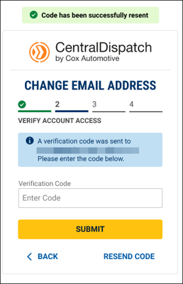 Multi-Factor Authentication of Central Dispatch Accounts - Central Dispatch