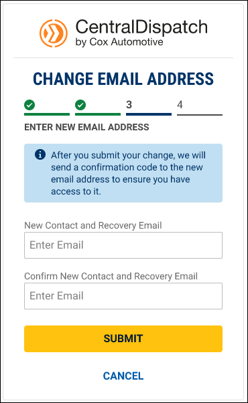 Multi-Factor Authentication of Central Dispatch Accounts - Central Dispatch