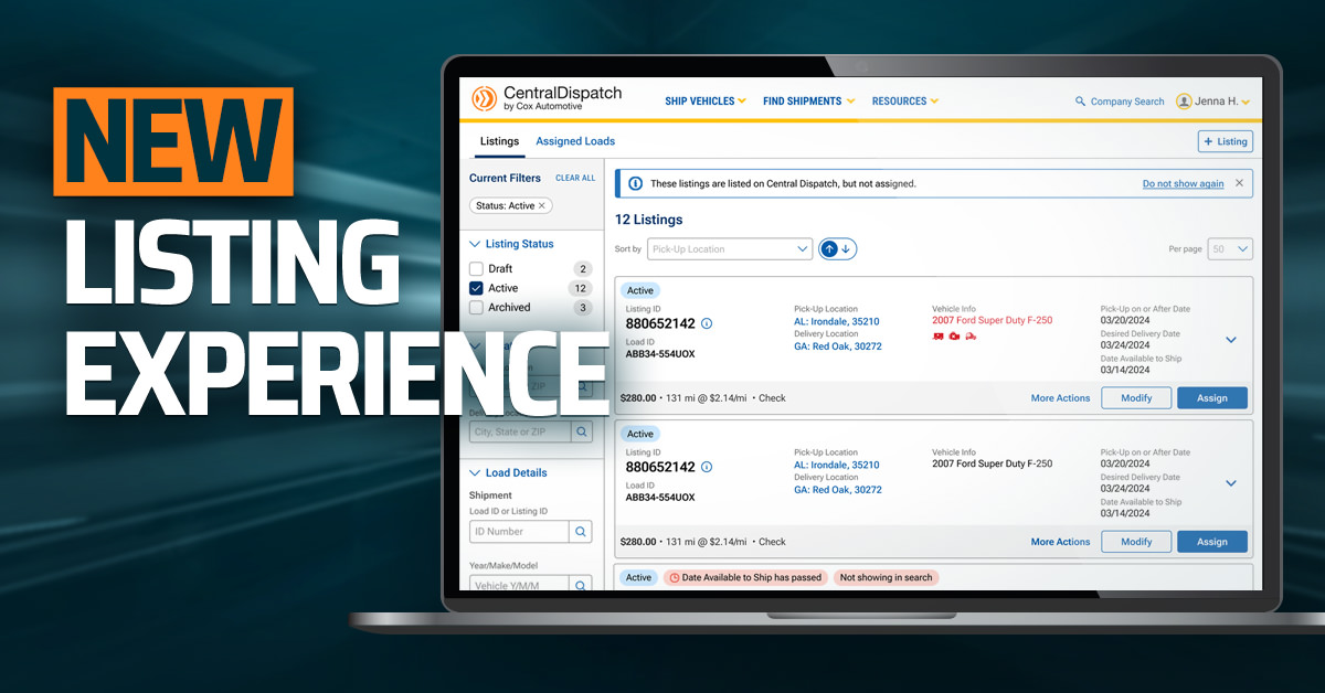 New Create Listing Experience - Central Dispatch