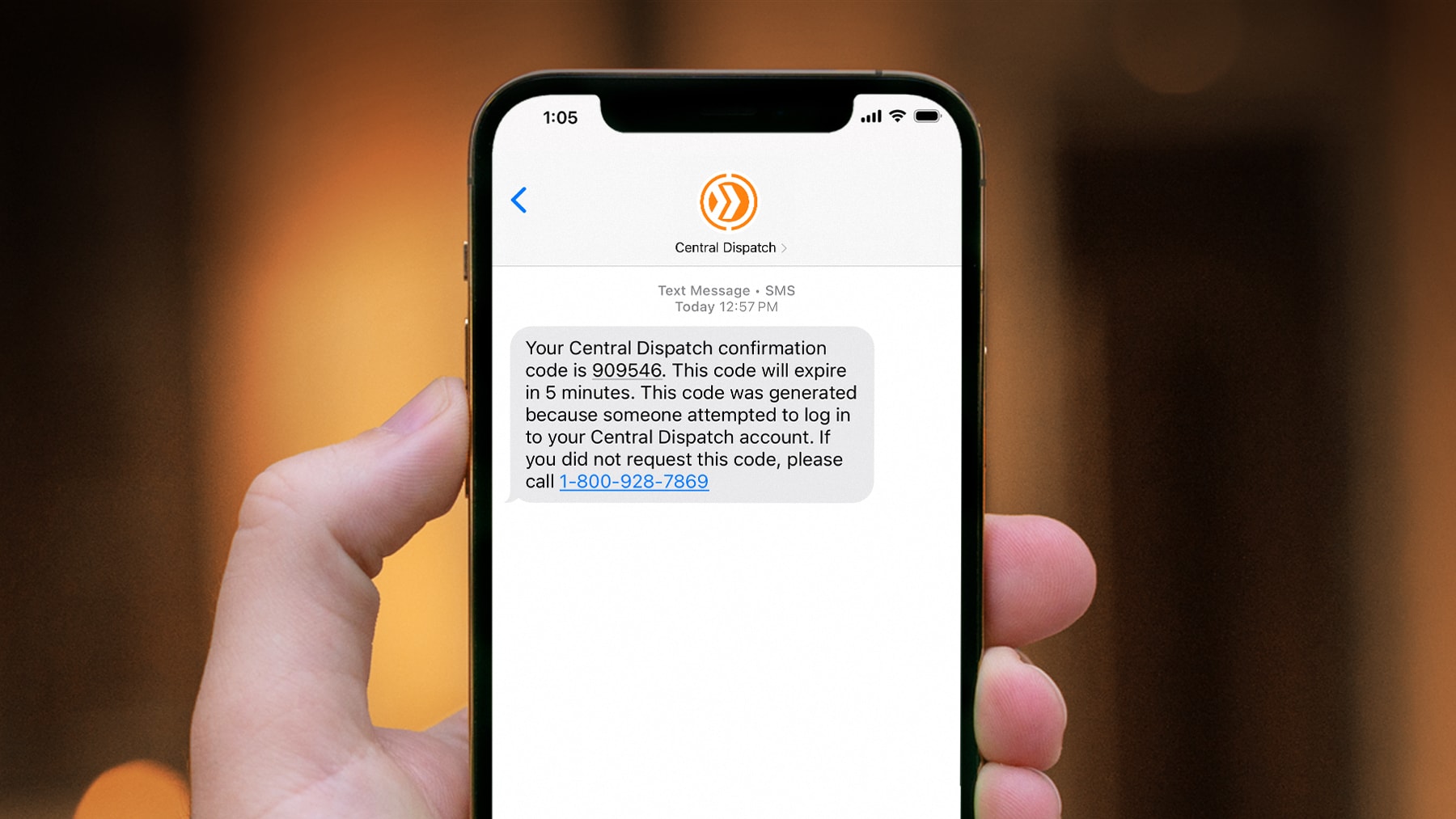 Strengthen Your Account by Verifying Your Phone Number - Central Dispatch