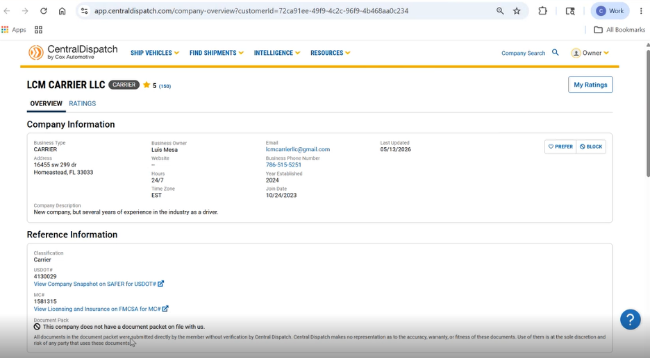 Find a Carrier for Premium Shippers - Central Dispatch